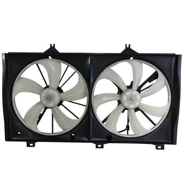 TOPAZ 16711-0H090 Dual Radiator Cooling Fan Shroud for Toyota Camry ...