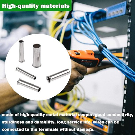 1900 Pieces Non-insulated Wire Ferrules, Non-insulated Wire Ferrule ...