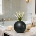 Dvumao Plastic Vase 5-Inch, Modern Matte Finish Vessel for Pampas Grass ...