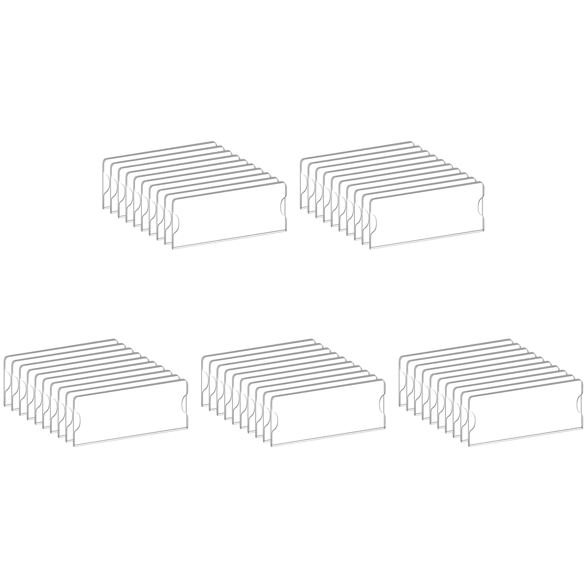 Click here for Unbranded 50x Acrylic Name Plate Holder Premium  2... prices