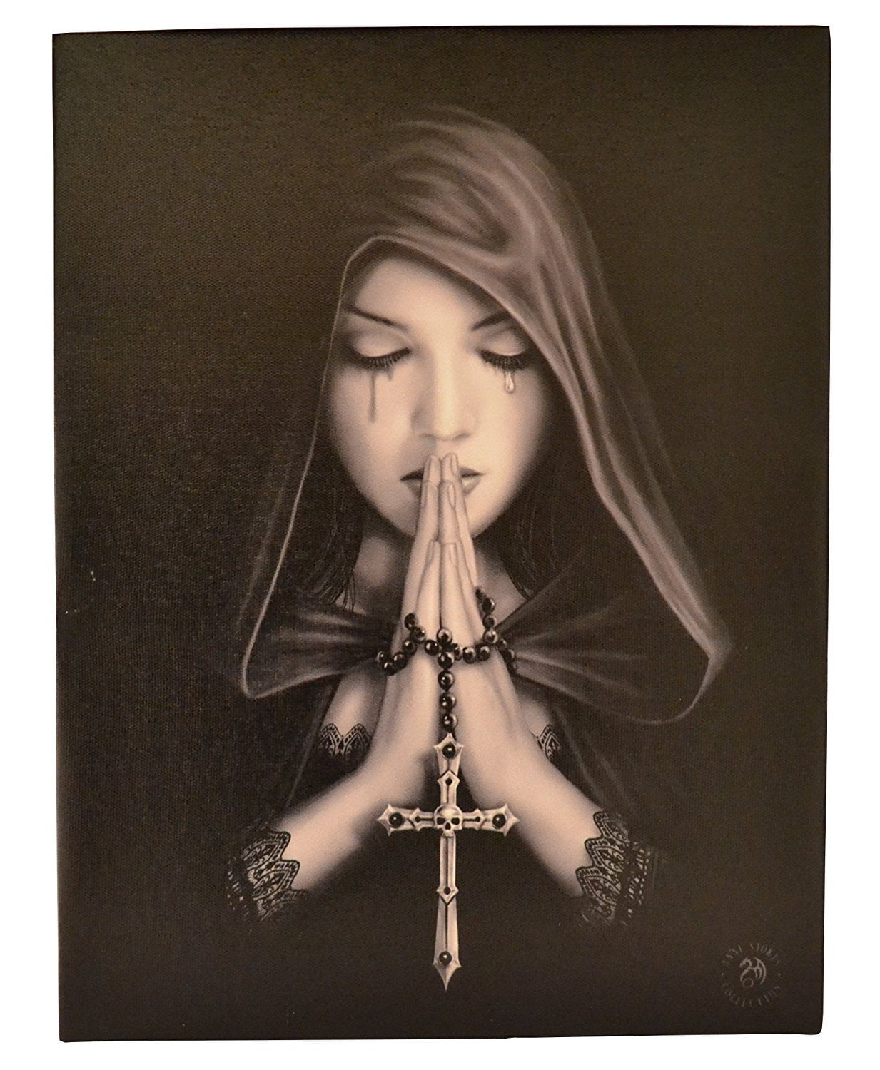 Anne Stokes Gothic Prayer Canvas Print By Anne Stokes 7 x 10 - Walmart.com