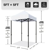 Euromax 5x5 Pop up Canopy Outdoor Heavy Duty Tent,Teal - Walmart.com