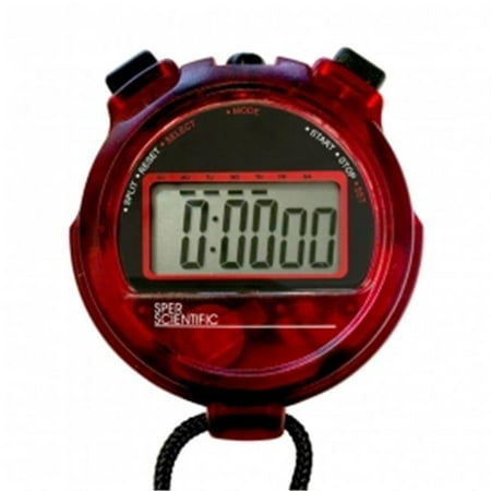 Sper Scientific 810013R Transparent Red Stopwatch General - Walmart.ca