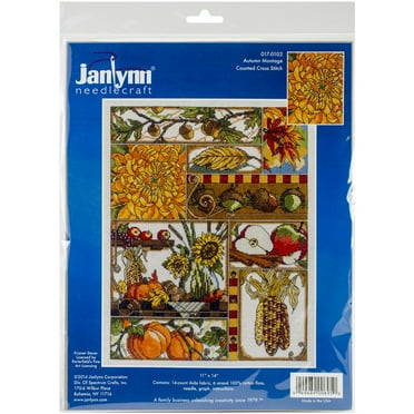 Janlynn Counted Cross Stitch Kit 11"X14"-Summer Montage (14 Count ...