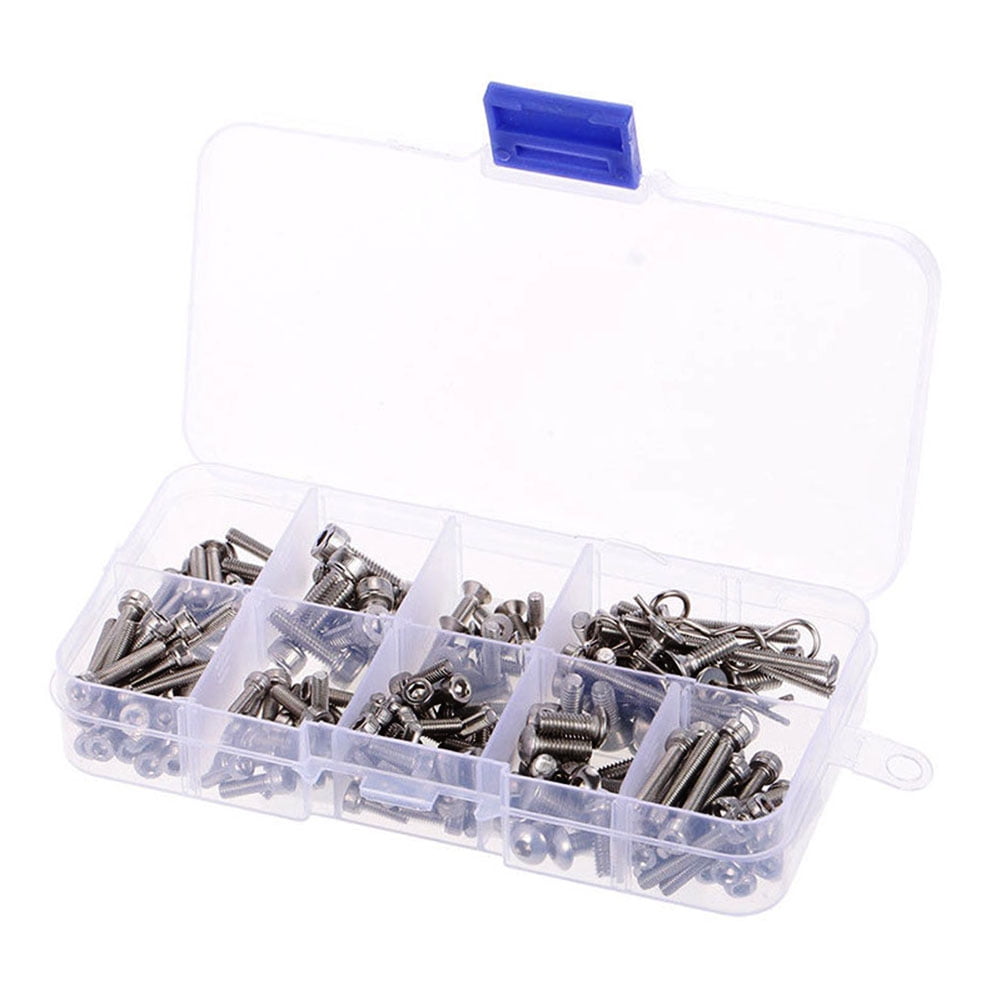 205PCS RC Screws Kit M3 M4 Screws R Pin M3 M4 Wheel Hexagon Nut for ...