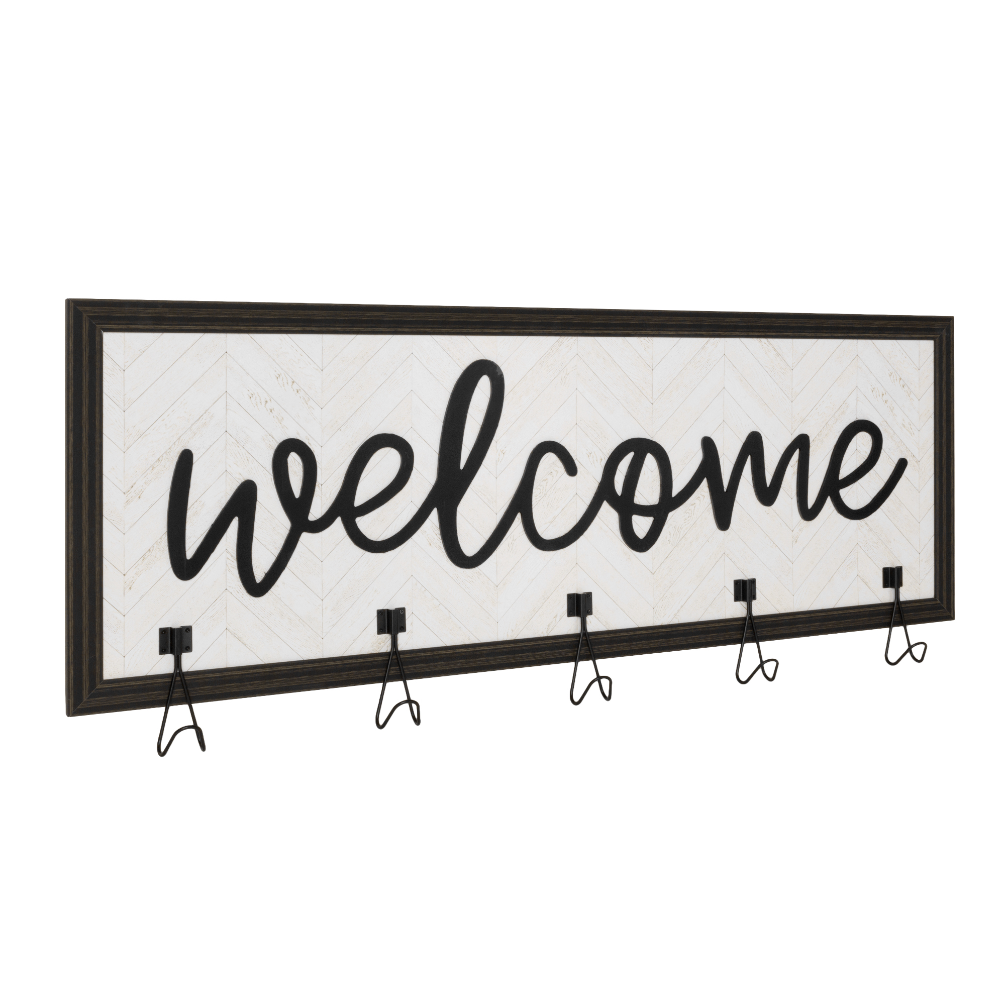 American Art Decor Shabby Chic Welcome Framed Quote Rack, Photo Frame ...