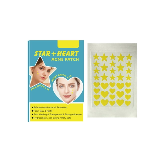 Parches hidrocoloides para el acné Love Star Shaped Acne Patch 72 ...