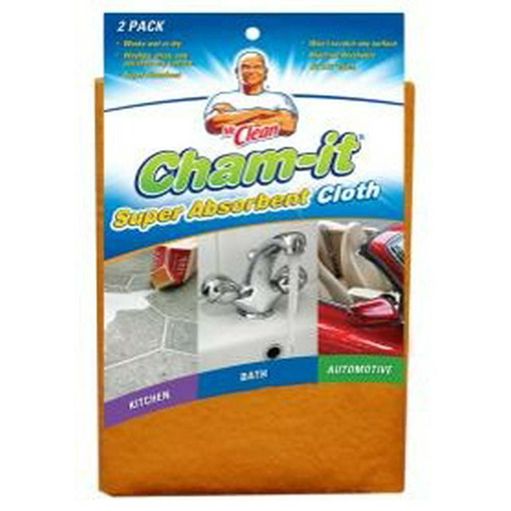 Mr. Clean Cham it Super Absorbent Cloth, 2 Ct - Walmart.com - Walmart.com