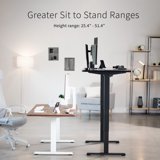 VIVO Electric 71” x 36” Stand Up Desk, Dark Walnut Table Top, White ...