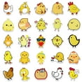 Cartoon Cute Little Yellow Chicken Waterproof Sticker Luggage Guitar ...