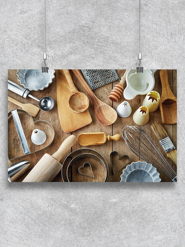 Various Kitchen Utensils Poster -Image by Shutterstock - Walmart.com
