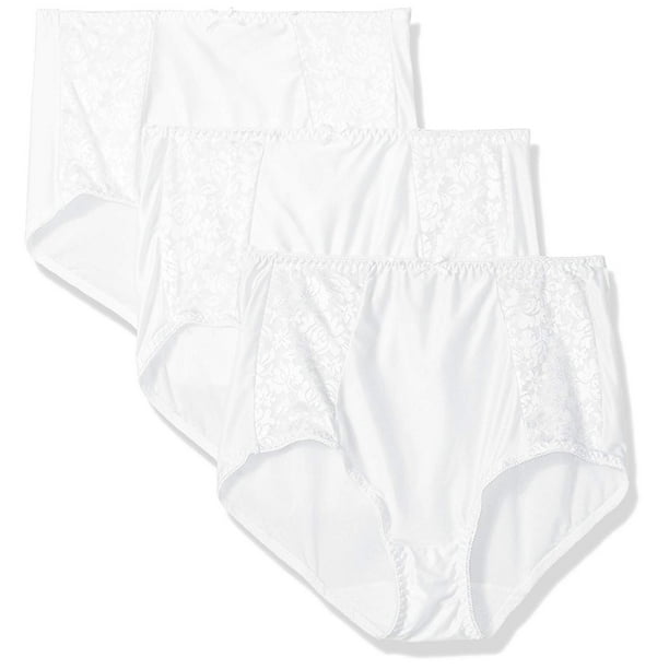 Bali Womens Double Support Brief 3-Pack, 6, White - Walmart.ca