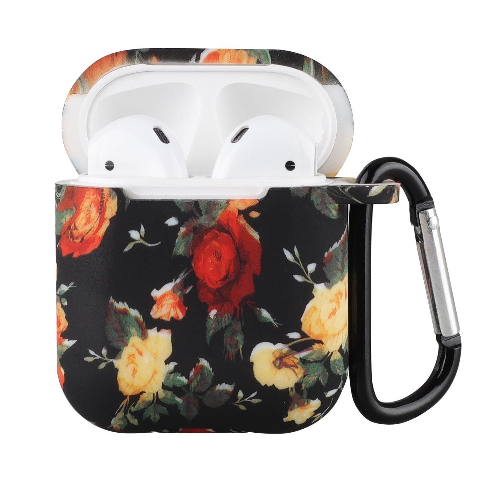 Eeekit Earbuds Case Cute Floral Print Case Protective Shockproof Case