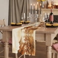 Autumn Mountains Table Runner, Orange Valley River Rustic Traditional ...