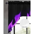 Abstract Purple Flame Swag Valances for Windows, Flickering Fire ...