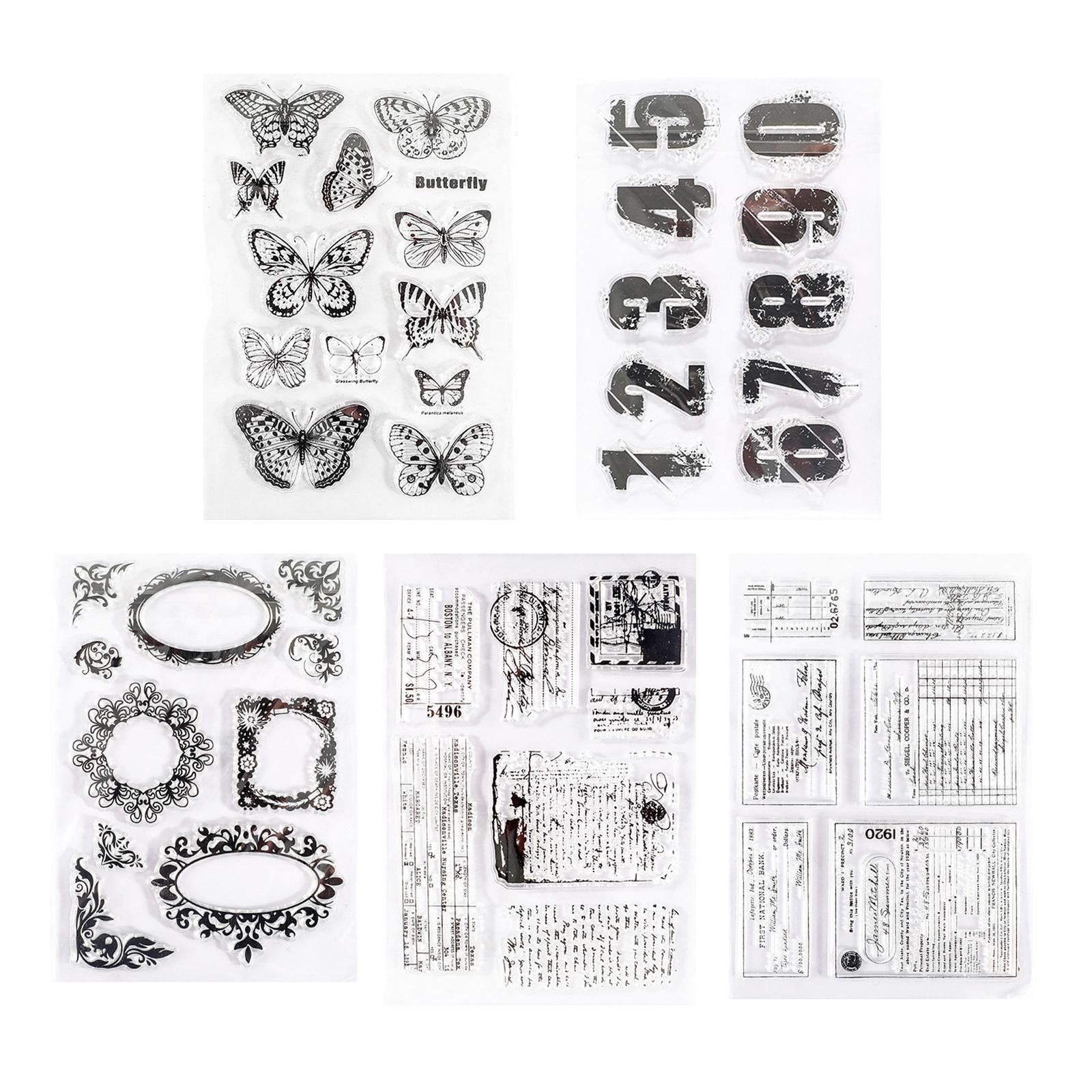 Sharplace Clear Stamps Rubber Stamp for Crafting Card Making - Walmart.com