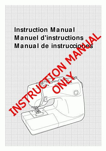 Brother XL-6562 Sewing Machine Owners Instruction Manual - Walmart.com