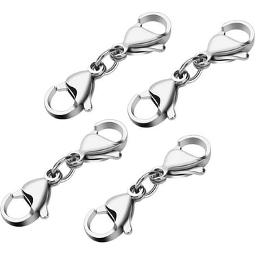 18pcs Double Opening Lobster Clasp Closures Stainless Steel Bracelet ...