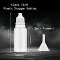 50Pcs Small Empty Squeeze Dropper Bottles Plastic Thin Tip Dropper ...