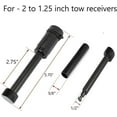 eVerHITCH Hitch Covers Lock Pin Set - 5/8" and 1/2" Black Pins with ...