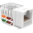 Cables Direct Online White Cat6 RJ45 Keystone Jack 45 Degree 8P8C 110 ...