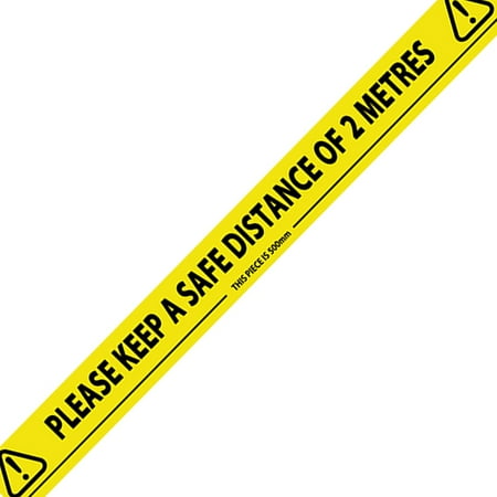 Safety Tape 2m Social Safety Distance tape office Floor Strips For ...