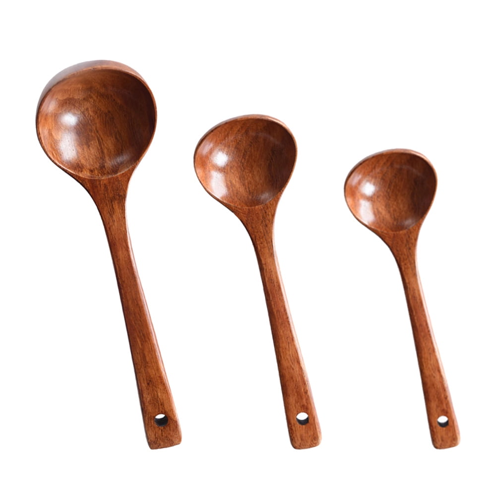 Click here for Whamvox 3pcs Solid Wood Spoons Assorted Colors Lon... prices