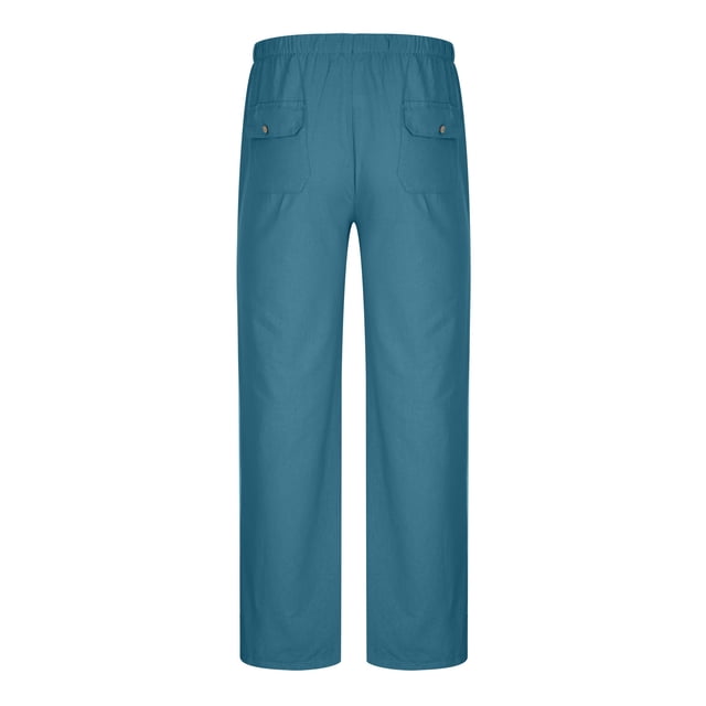 RKSTN Pantalon pour Hommes Couleur Unie Décontracté Taille Élastique ...