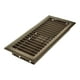 Imperial 4" x 10" Chocolate Steel Floor Register, Louvered, 4"x10" CHC ...