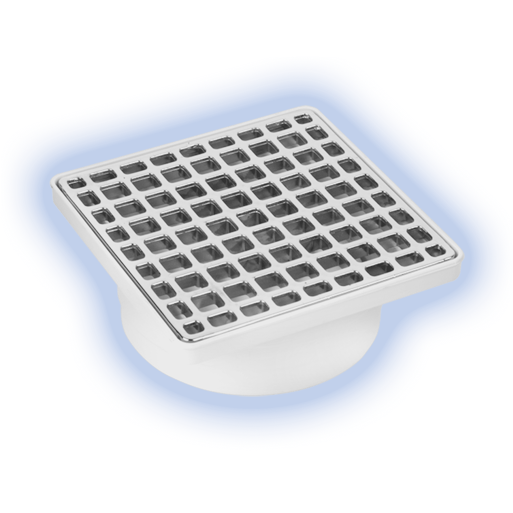 Coladera cuadrada con cubierta de acero inoxidable para tubería directa ...