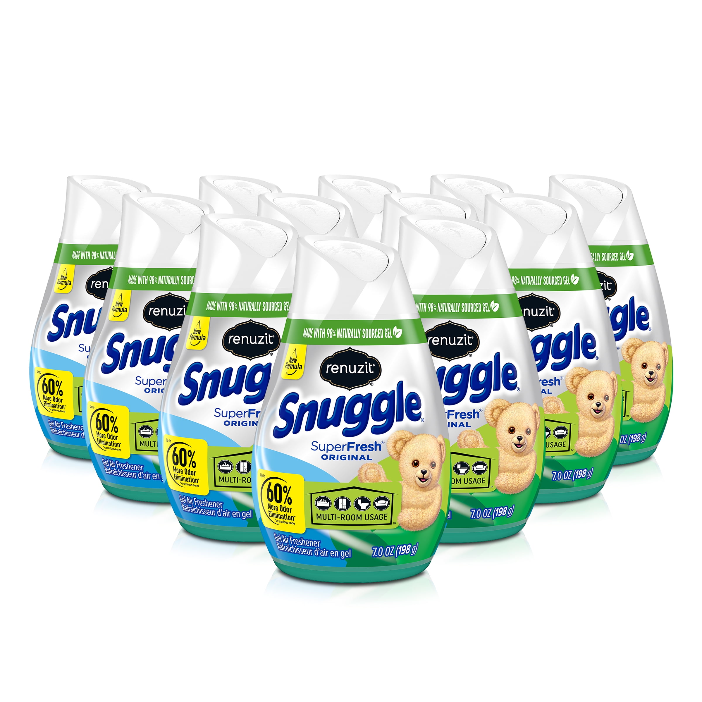 Renuzit Snuggle Adjustable Gel Air Freshener Cones, SuperFresh Original ...