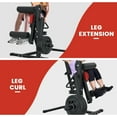 Reliancer Adjustable Leg Extension and Curl Machine, Black, for Lower ...