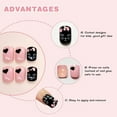 Fofosbeauty 24 PCS Kids Press on Nails for Small Hands Full Cover Short ...