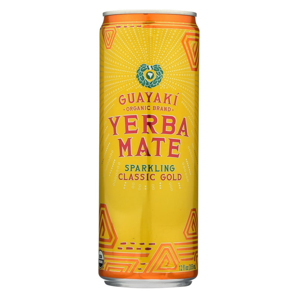 Guayaki Organic Sparkling Yerba Mate Classic Gold Case Of 12 12