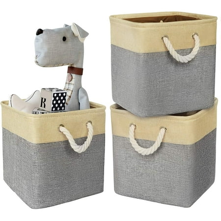 IGUOHAO Cube Storage Bins 12x12 Cubbies Storage Cubes Collapsible 13 ...