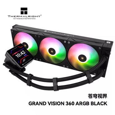 Thermalright WONDER VISION 360 UB ARGB BLACK Curved Screen Water-Cooled ...