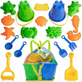 Uposao Beach Sand Toys Set 6 Pieces Sand Castle Models Set Summer ...