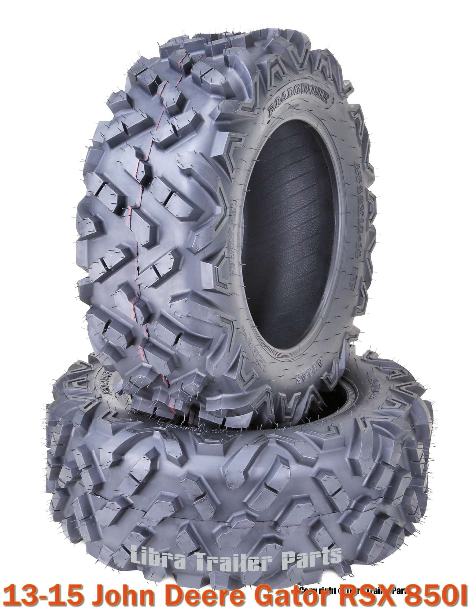 (2) 26x10-14 ATV rear Tire Set for 13-15 John Deere Gator RSX 850I ...