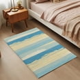 Doormat Bathroom Rugs 18x30in, Farm Wood Board Blue Gradient Non Slip ...