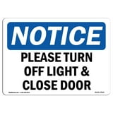 OSHA Notice Sign - Warning Turn Off Photovoltaic Sign With Symbol ...