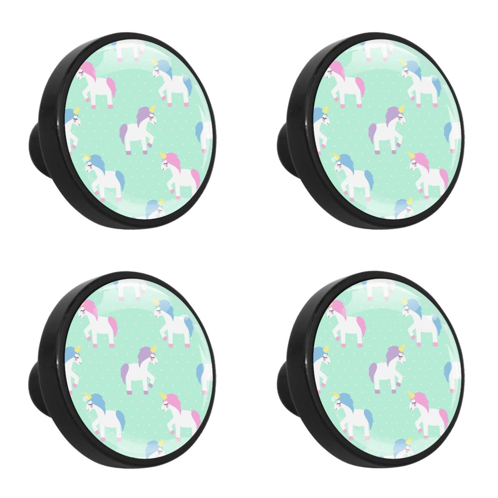 4 Pcs Unicorn Knobs for Kitchen Cabinet Cupboard Dresser Bookcase ...