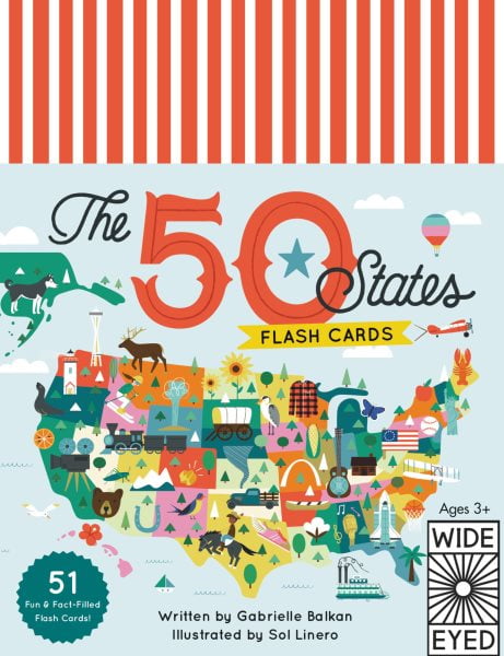Pre-Owned The 50 States: The 50 States - Flashcards (Postcard book or ...