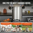 KFFKFF 42 Qt Stainless Steel Cookware, Versatile Large Capacity Pot ...