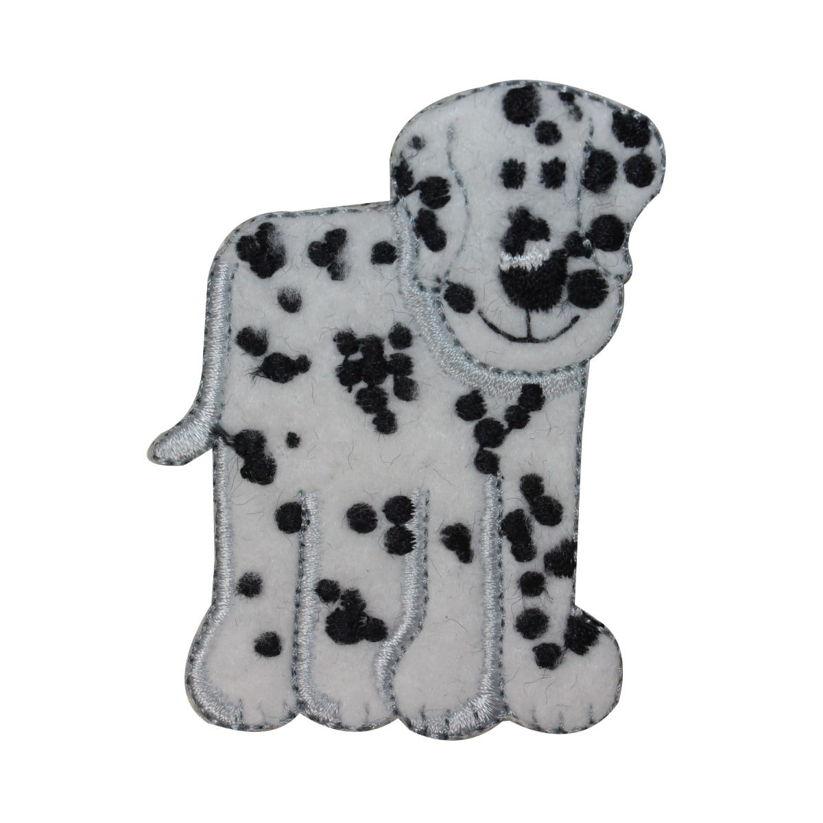 ID 2837B Fuzzy Dalmatian Patch Firehouse Dog Fluffy Embroidered Iron On ...