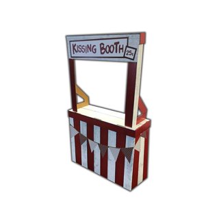 Ticketbooth Cardboard Stand