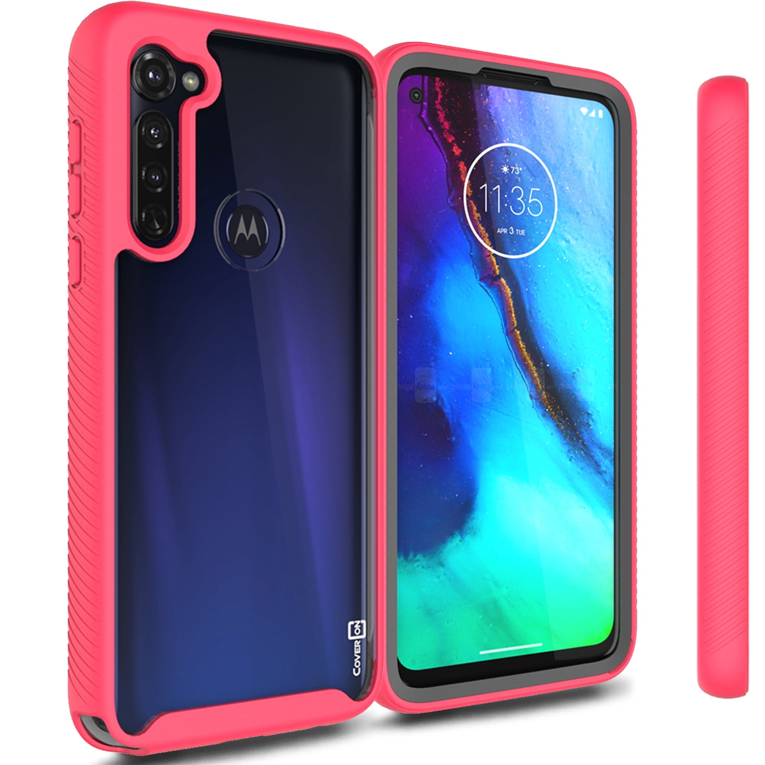 CoverON Motorola Moto G Stylus Case Heavy Duty Full Body Slim Fit ...