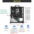 Creative Aluminum ATX MATX ITX EATX Tower Gaming Chassis DIY Desktop MOD Frame Base Rack Open ...
