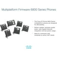 Cisco 6861 Line Internet Wired IP Phone, Corded/Cordless, Wi-Fi, Wall ...