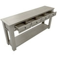 Churanty Entryway Console Table with Storage Drawers and Bottom Shelf ...