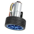 2024 DIY Encoder Gear Motor with Mounting Bracket 65mm Wheel Kit for ...